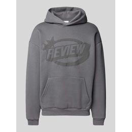 Review Hoodie mit Kapuze