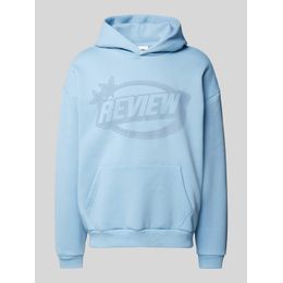 Review Hoodie mit Kapuze