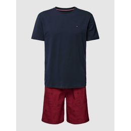 Tommy Hilfiger Pyjama mit Label-Stitching