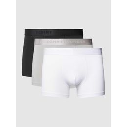 Tommy Hilfiger Trunks mit elastischem Logo-Bund im 3er-Pack