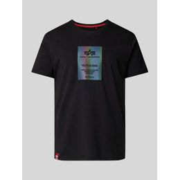 Alpha Industries T-Shirt mit Rundhalsausschnitt