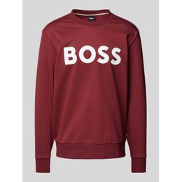 BOSS Sweatshirt mit Label-Print Modell 'Soleri'