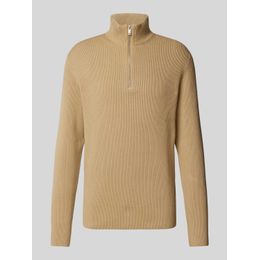 LINDBERGH Strickpullover mit Troyer-Kragen