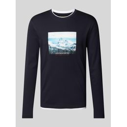 Christian Berg Longsleeve mit Motiv-Print und Rundhalsausschnitt