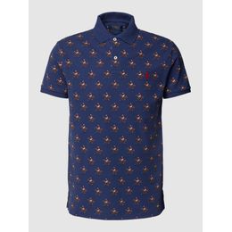 Polo Ralph Lauren Slim Fit Poloshirt mit Allover-Muster