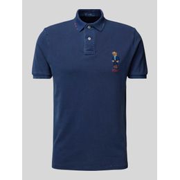 Polo Ralph Lauren Custom Slim Fit Poloshirt mit Label-Stitching