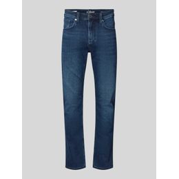 s.Oliver BLACK LABEL Slim Fit Jeans im 5-Pocket-Design Modell 'Nelio'