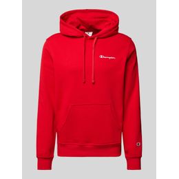 Champion Hoodie mit Label-Stitching