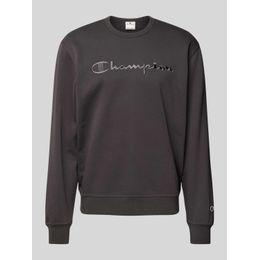 Champion Sweatshirt mit Label-Stitching