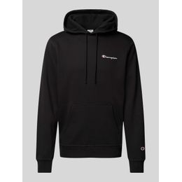 Champion Hoodie mit Label-Stitching