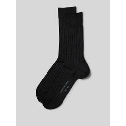 Christian Berg Socken mit Label-Print im 2er-Pack