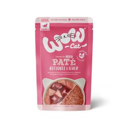 WOW CAT Junior Geflügel & Leber 12x125g