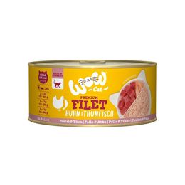 WOW CAT Hühnerfilet mit Thunfischfilet 12x70g