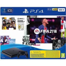 Sony PlayStation 4 Slim 500GB - Schwarz + FIFA 21