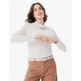 Brax Damen Langarmshirt Style CANDRA, latte, Gr. 34