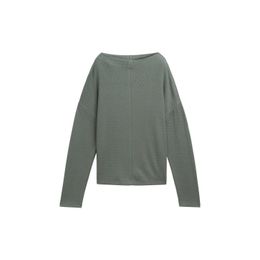 Tom Tailor Damen Cosy Sweatshirt mit Stehkragen, gr&uuml;n, Uni, Gr. XL