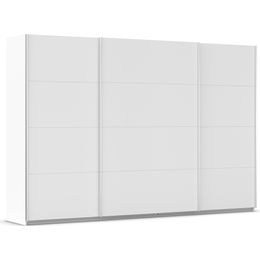 Schwebetürenschrank Rauch "Kleiderschrank Schrank Garderobe AGORDO mit Dekor- oder Hochglanzfront" Schränke Gr. B/H/T: 315cm x 210cm x 62cm, 3 St., weiß (alpinweiß) durchdachte Innenausstattung, in 4 Breiten und 2 Höhen MADE IN GERMANY