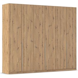 Drehtürenschrank Rauch "Kleiderschrank Schrank Garderobe AGORDO mit Dekor- oder Hochglanzfront" Schränke Gr. B/H/T: 271 cm x 229 cm x 54 cm, 6 St., braun (eiche artisan) durchdachte Innenausstattung, in 6 Breiten und 2 Höhen MADE IN GERMANY