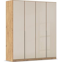 Drehtürenschrank Rauch "Kleiderschrank Kleiderschränke Schrank Garderobe AGORDO mit Glasfront" Schränke Gr. B/H/T: 181 cm x 210 cm x 54 cm, 4 St., braun (eiche artisan) durchdachte Innenausstattung, in 6 Breiten und 2 Höhen MADE IN GERMANY