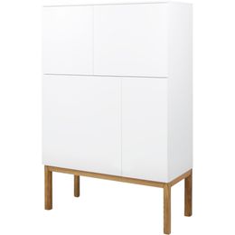 Highboard Tenzo "PATCH" Sideboards Gr. B/H/T: 92 cm x 138 cm x 40 cm, weiß Sanft Schliessung