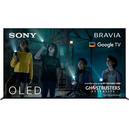 Sony OLED-Fernseher, Smart-TV, TRILUMINOS PRO, BRAVIA CORE, mit exklusiven PS5-Features, E (A-G), Fernseher, schwarz (titanschwarz), 77