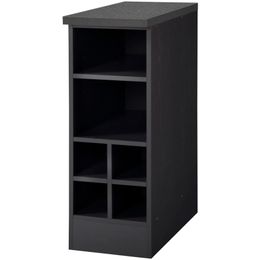 Unterschrank KOCHSTATION "KS-Stockholm", grau (wotaneiche, grafit), B:30cm H:85cm T:60cm, Holzwerkstoff, Schränke, hochwertige MDF-Fronten