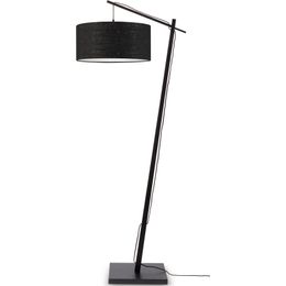 Stehlampe GOOD & MOJO "Andes" Lampen Gr. Ø 60cm H: 176cm, schwarz Bogenlampe Stehlampe