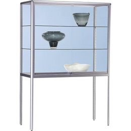 eurokraft pro Vitrine, Ausführung Schrankvitrine, Breite 1500 mm, 2 Schiebetüren, schwer entflammbar