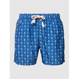 Mc2 Saint Barth Badehose mit Allover-Muster Modell 'LIGHTING'