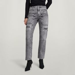 G-Star Raw Viktoria Utility High Straight Jeans - Grau - Damen