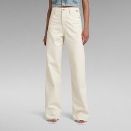 G-Star Raw Stray Ultra High Loose Contrast Jeans - Weiß - Damen