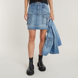 G-Star Raw Viktoria Utility Mini Rock - Hellblau - Damen