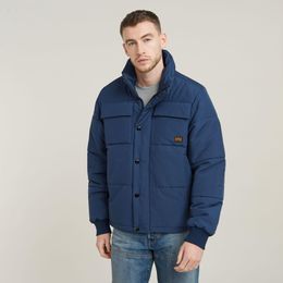 G-Star Raw 4 Pocket Quilted Padded Jacke - Mittelblau - Herren