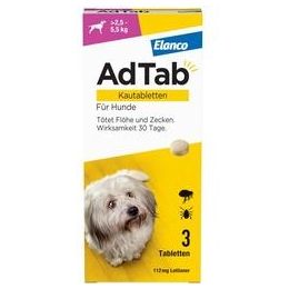 AdTab Kautabletten 112mg für Hunde 2,5-5,5 kg Elanco