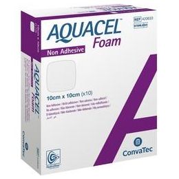 AQUACEL Foam nicht adhäsiv 10x10 cm Verband