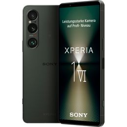 Sony Smartphone "Xperia 1 VI" Mobiltelefone Gr. 256 GB, grün (khaki, grün)