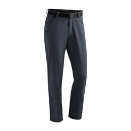 Funktionshose Maier Sports "Perlit M" Gr. 23, Kurzgrößen, grau, Herren, Vorderseite: 92% Polyester, 8% Elasthan / Rückseite: 100% Polyester, Hosen, warme Herren Softshellhose, Winter Outdoorhose, winddicht, Regular Fit