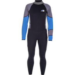 F 2 Neoprenanzug F2 "Neoprene Rebel Men" Gr. L, blau (blau, grau, schwarz), Sportanzüge, L, Obermaterial: 90% Neopren, 10% Nylon