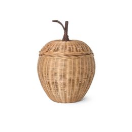 ferm LIVING Aufbewahrungskorb Apple, Rattan, Höhe 28 cm