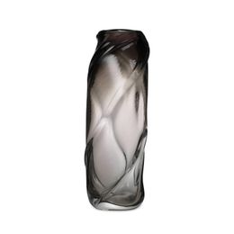 ferm LIVING Vase Water Swirl Tall, grau, Höhe 47 cm, Glas