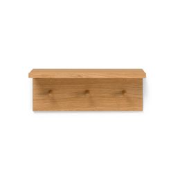 ferm LIVING Ablageregal Place Rack, 45 cm lang, Haken, Holz