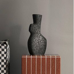 ferm LIVING Vase Yara Large, dunkelgrau, Höhe 35 cm, Keramik