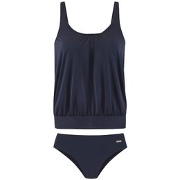 Lascana Oversize-Tankini Miederverstärkung am Cup, Unterbrustgummi rundum, verstellbare Träger Marine 36 - N-Gr N-Gr 36 Eingearbeitete Softcups