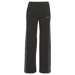 Lascana Loungehose Loungeanzug schwarz 36/38 - N-Gr N-Gr 36/38 Sweatpants mit weitem Bein und Tunnelzug