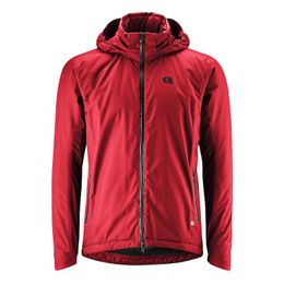 Gonso Fahrradjacke »Save Jacket Therm M« Herren Regenjacke wind- und wasserdicht, Radjacke mit Kapuze ziegelrot M M Weite Passform