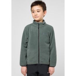 Jack Wolfskin Fleecejacke »WINTERSTEIN JACKET K« slategreen-black 92 92 Leichte Fleece-Jacke für Kinder