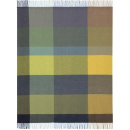 Biederlack Plaid »Pleasant« mit modern interpretiertem Karo yellow Obermaterial: 80% Wolle, 20% Kaschmir B/L: 130 cm x 170 cm