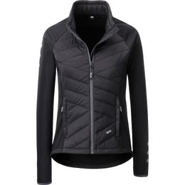 LPO Fleecejacke »EDINA II WOMEN« weiche Hybrid-Fleecejacke in traditioneller Optik black 44L 44L Damen Hybridjacke & Steppjacke im...