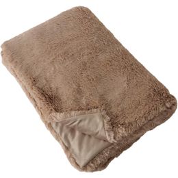 Boltze Wohndecke »Toiva« beige Obermaterial: 100% Polyester B/L: 125 cm x 200 cm