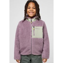 Jack Wolfskin Fleecejacke »ICE CURL JACKET K« wild-blossom 104 104 Kuschelige Fleece-Jacke für Kinder
